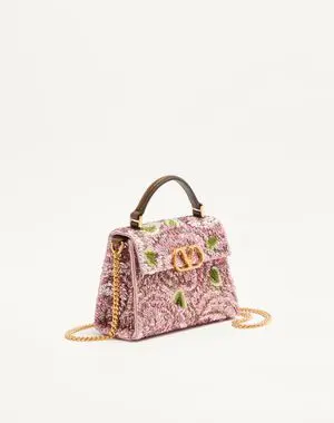 Valentino Garavani Vsling Mini Embroidered Handbag - Pink/multicolour