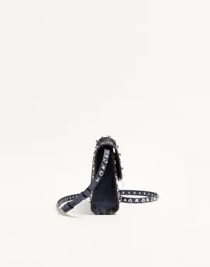 Valentino Garavani Rockstud Small Shoulder Bag - Navy