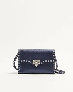 Valentino Garavani Rockstud Small Shoulder Bag - Navy