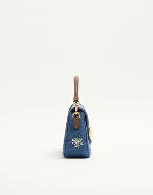 Valentino Garavani Alltime Medium Shoulder Bag - Denim