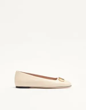 Valentino Garavani Vlogo Signature Ballerina - Butter