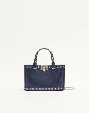 Valentino Garavani Rockstud Mini Shopping Bag - Navy