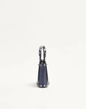 Valentino Garavani Rockstud Mini Shopping Bag - Navy