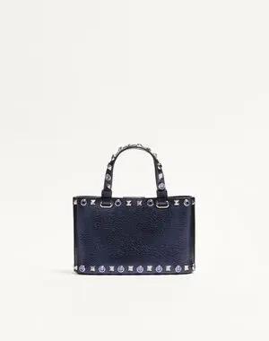 Valentino Garavani Rockstud Mini Shopping Bag - Navy