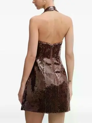 Bardot Halterneck Sequin Dress