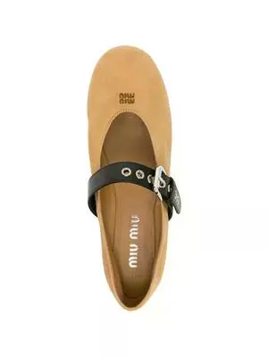Miu Miu Suede Ballet Flats
