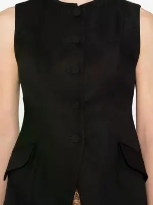 Sandro Buttoned Gilet With Front-pocket Detail