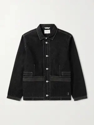 Folk Anniversary Denim Jacket - Black
