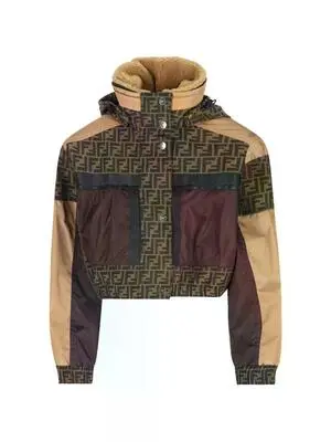Fendi Monogram-pattern Hooded Ski Jacket