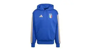 Adidas Italy Dna Fleece Hoodie - Bold Blue