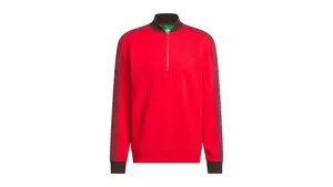 Adidas 3stripes 1/4 Zip Sweatshirt - Better Scarelet Red