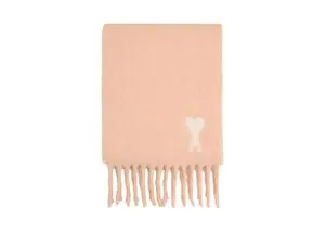 Ami De Coeur Logo Alpaca Wool Scarf - Pink