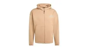 Adidas Z.n.e. Fullzip Hooded Track Jacket - Warm Sandstone Clay Brown