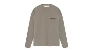 Fear Of God Essentials Classic Print Long Sleeve Tee Shirt - Homestead Heather