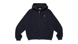 HUMAN MADE Classic Zip Up Sweat Hoodie - Navy Blue