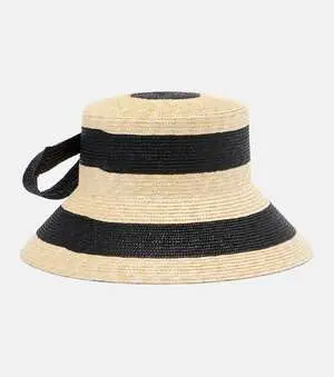 Valentino Garavani Straw Bucket Hat - Beige