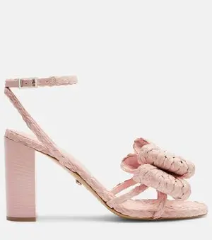 Mach & Mach Cadeau Raffia-effect Sandals