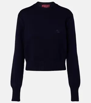 Gucci Gg Cotton Sweater - Blue