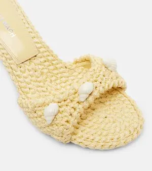 Mach & Mach Embellished Crochet Mules