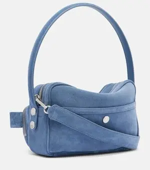 Acne Studios Camero Party Suede Shoulder Bag - Blue