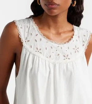 Posse Salma Embroidered Cotton Minidress