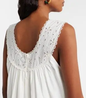 Posse Salma Embroidered Cotton Minidress