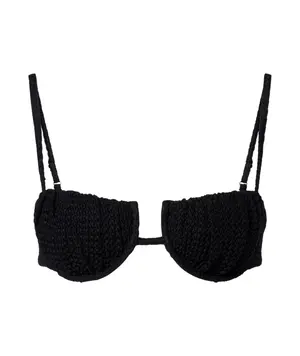 MONTCE Petal Bikini Top - Black
