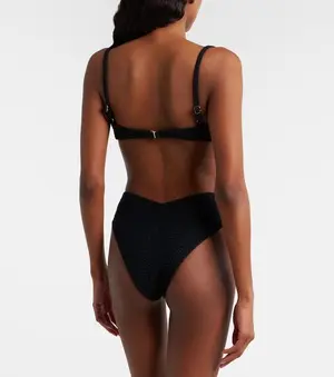 MONTCE Petal Bikini Top - Black