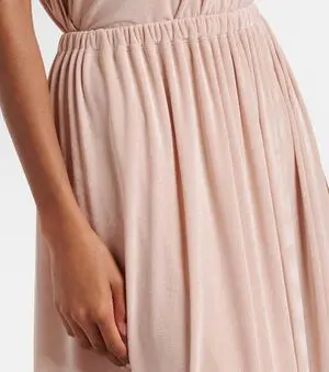 XU ZHI Asymmetric Draped Midi Skirt