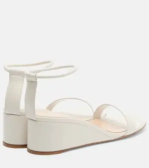 GIANVITO ROSSI Leather Wedge Sandals