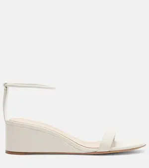 GIANVITO ROSSI Leather Wedge Sandals