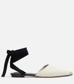 Jacquemus Embroidered Canvas Flats