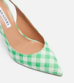 AQUAZZURA Bow-detail Checked Pumps