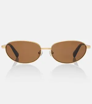 Jacquemus Oval Sunglasses - Gold