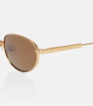 Jacquemus Oval Sunglasses - Gold