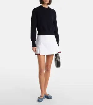 Gucci Horsebit Gg Denim Ballet Flats - Blue