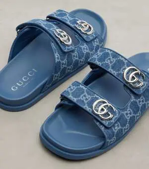 Gucci Gg Denim Sandals