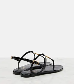 Saint Laurent Cassandre Thong Sandals