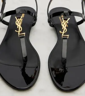 Saint Laurent Cassandre Thong Sandals