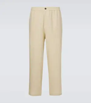 Le Kasha Linen Straight Pants