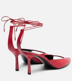 Victoria Beckham Eliza 75 Leather Sandals - Red
