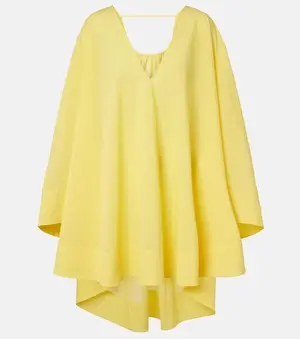 Jacquemus Paysan Cotton-blend Poplin Minidress - Yellow