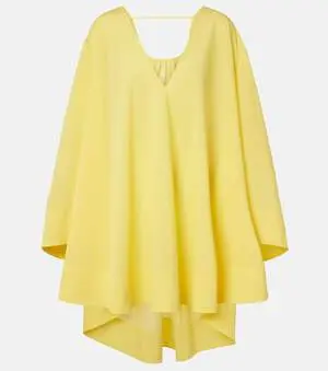 Jacquemus Paysan Cotton-blend Poplin Minidress - Yellow