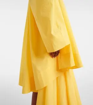 Jacquemus Paysan Cotton-blend Poplin Minidress - Yellow