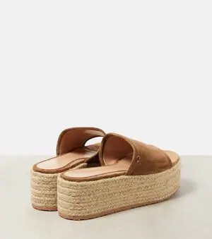 GIANVITO ROSSI Suede Espadrille Platform Sandals - Multicoloured
