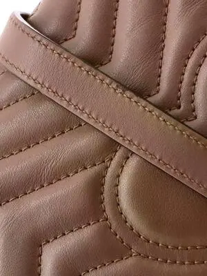 Gucci Gg Marmont Flap Bag Matelasse Leather Medium