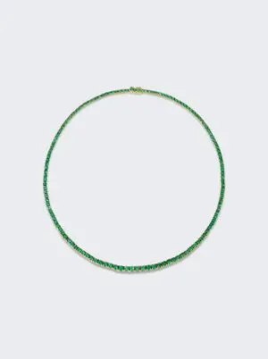 ANITA KO Graduated Emerald Hepburn Choker - Yg