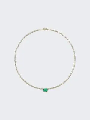ANITA KO Hepburn Choker With Emerald And Diamond In 18k Yellow Gold - Yg