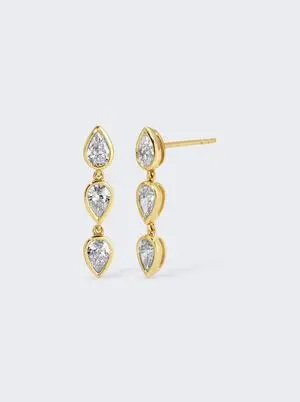 ANITA KO Bezeled Pear Diamond Elodie Drop Earrings