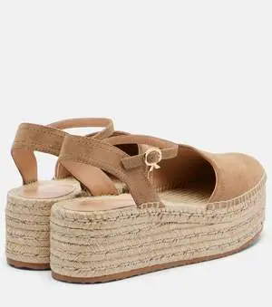 GIANVITO ROSSI Suede Espadrilles - Beige